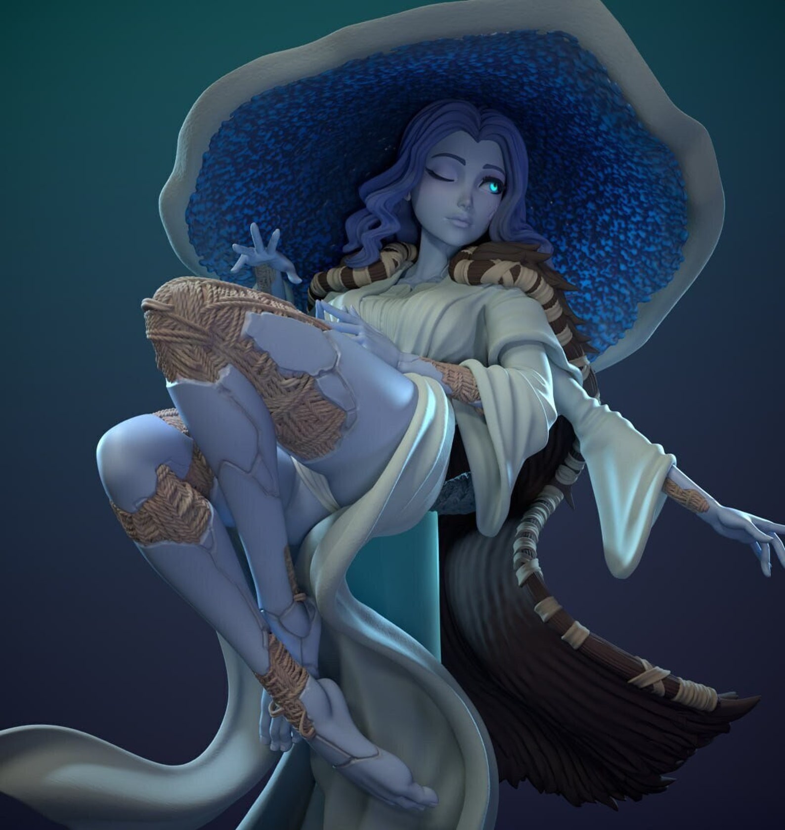 Ranni the Witch Stl 3D Statue Elden Ring High Quality Stl, 3d Printer Stl Files, 3d Printing Stl ...