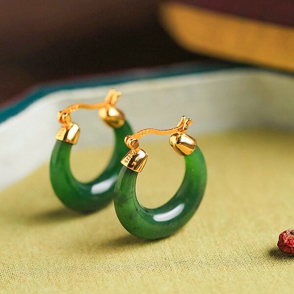 Jade Earrings Etsy Jade Earrings Etsy