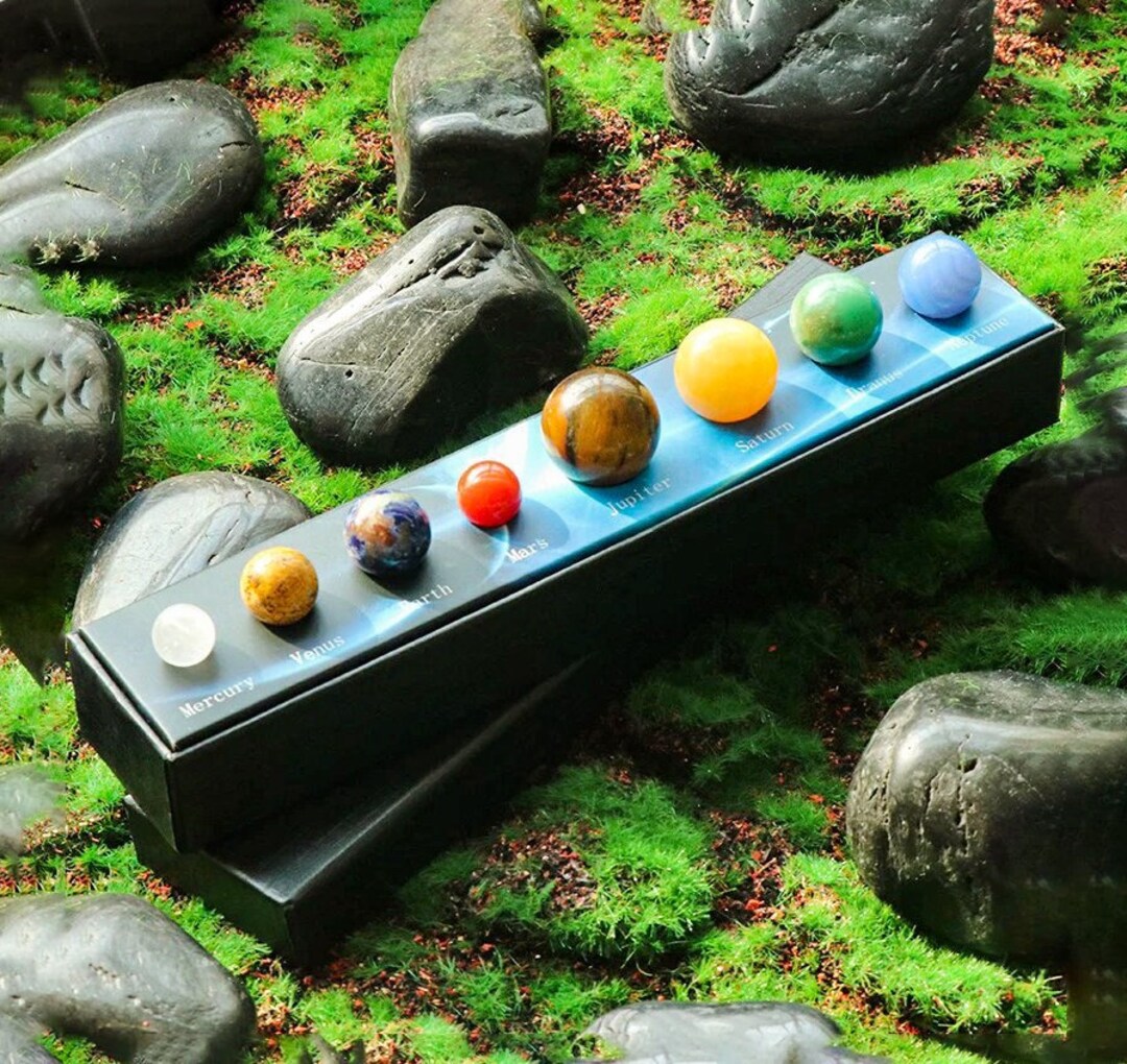 Solar Sun System Crystal Planets Sphere , Solar System Gemstone Beads ...