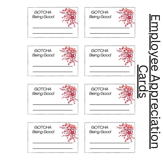 Appreciation Gotcha Being Good Cards - Etsy