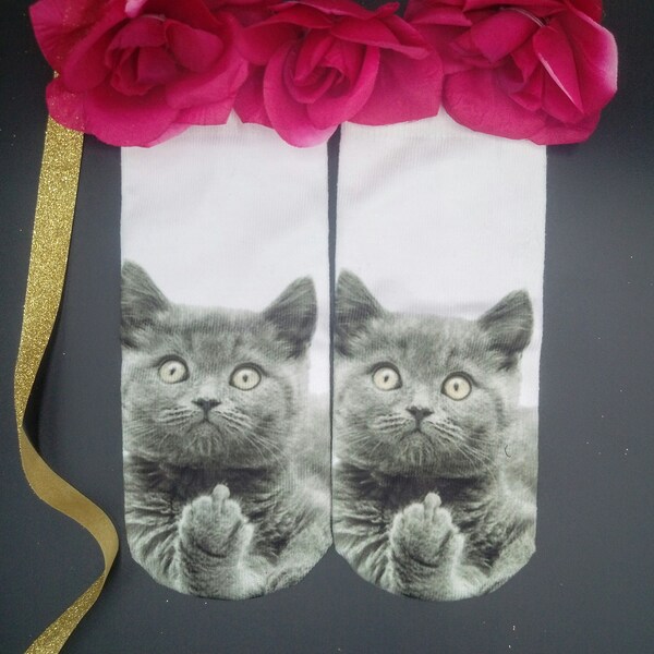 Middle Finger Cat - Etsy