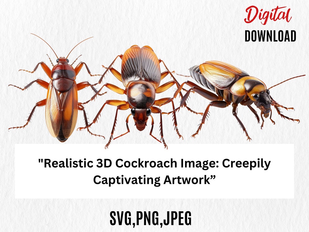 Realistic 3D Cockroach Image: Creepily Captivating Artwork Instant ...