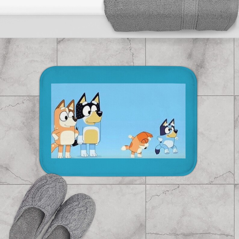 Bluey Bath Mat - Etsy