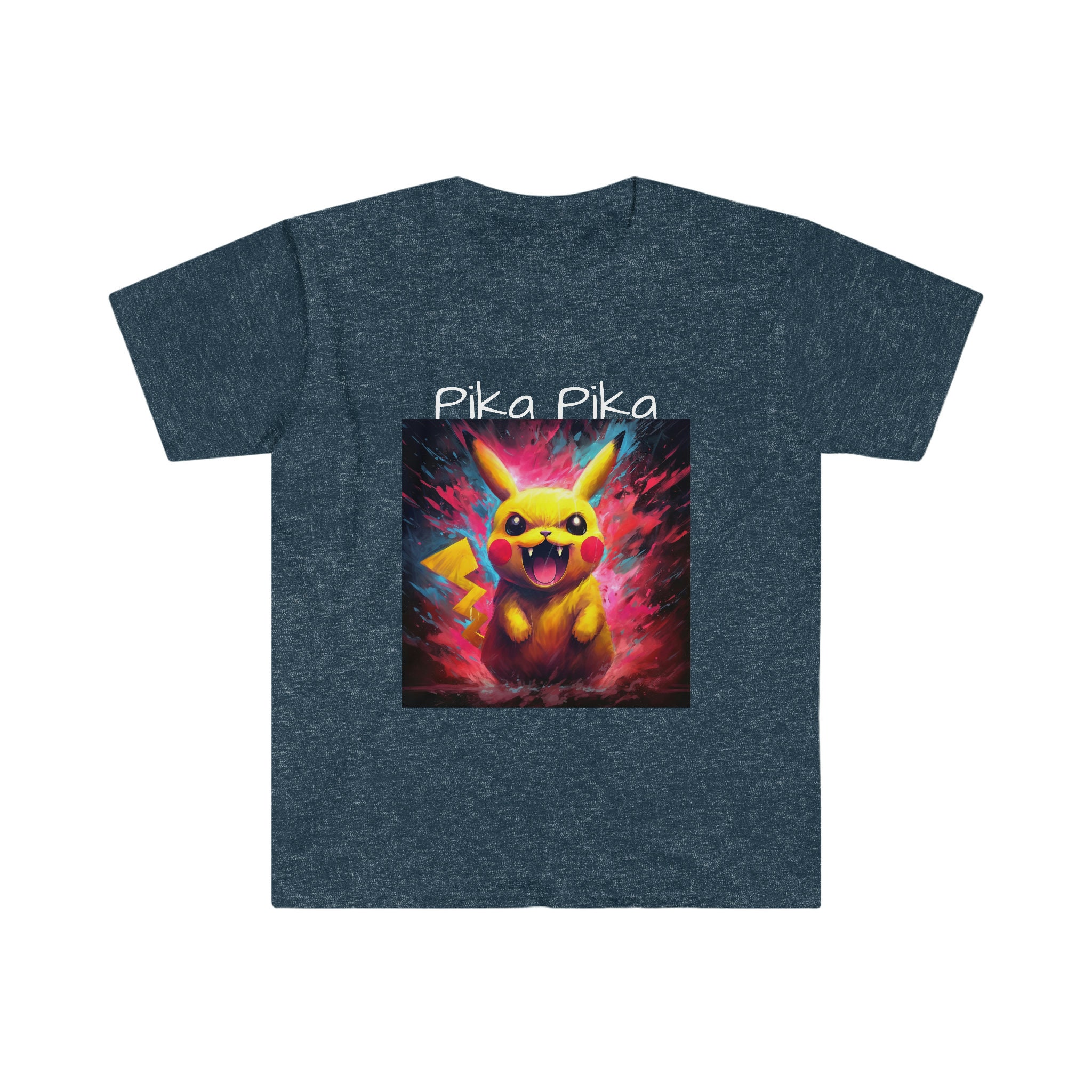 Angry Pika Poke Man Men Women Unisex Softstyle T-shirt - Etsy UK