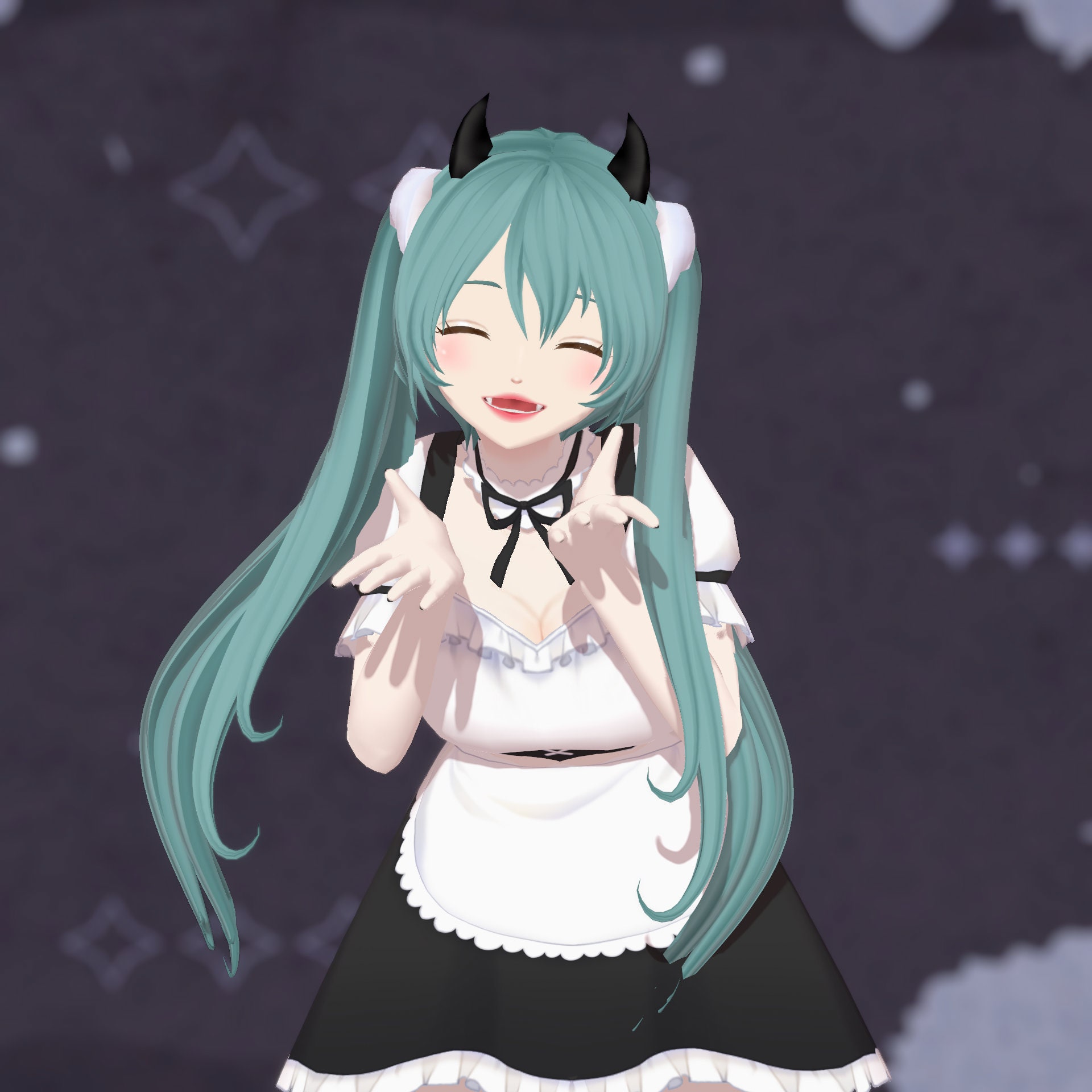 Demon Girl Vtuber 3D Vtuber Model pre-made & (Download Now) - Etsy