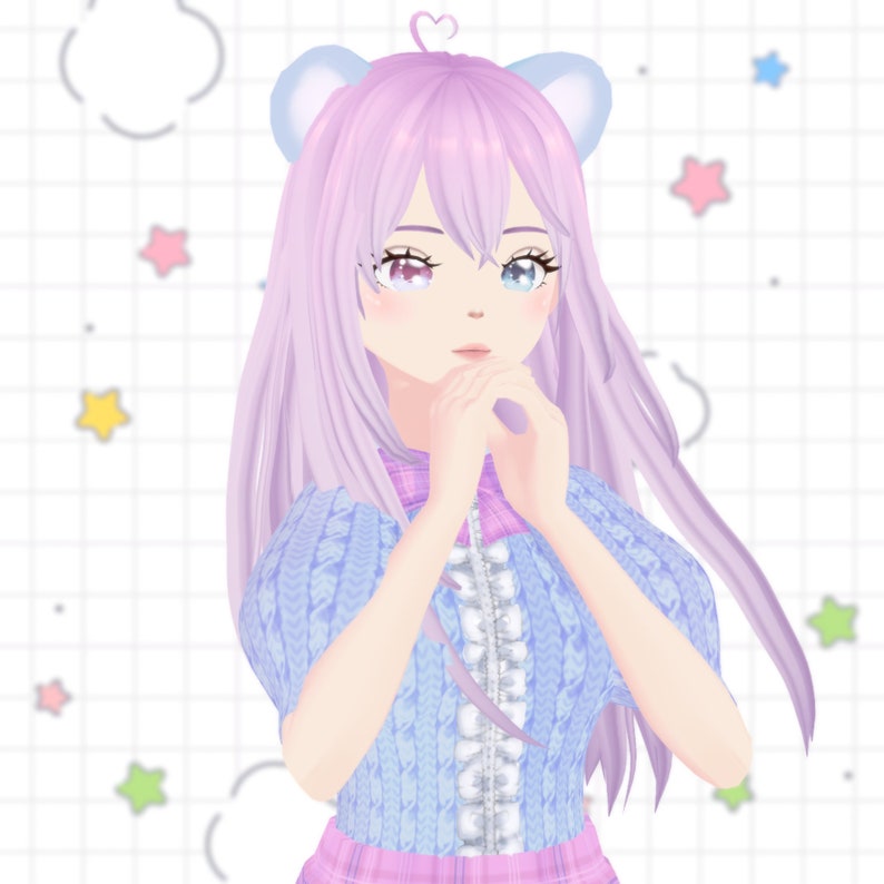 Cute Vtuber Model 3D Vtuber Model pre-made & Ready to Use - Etsy Canada