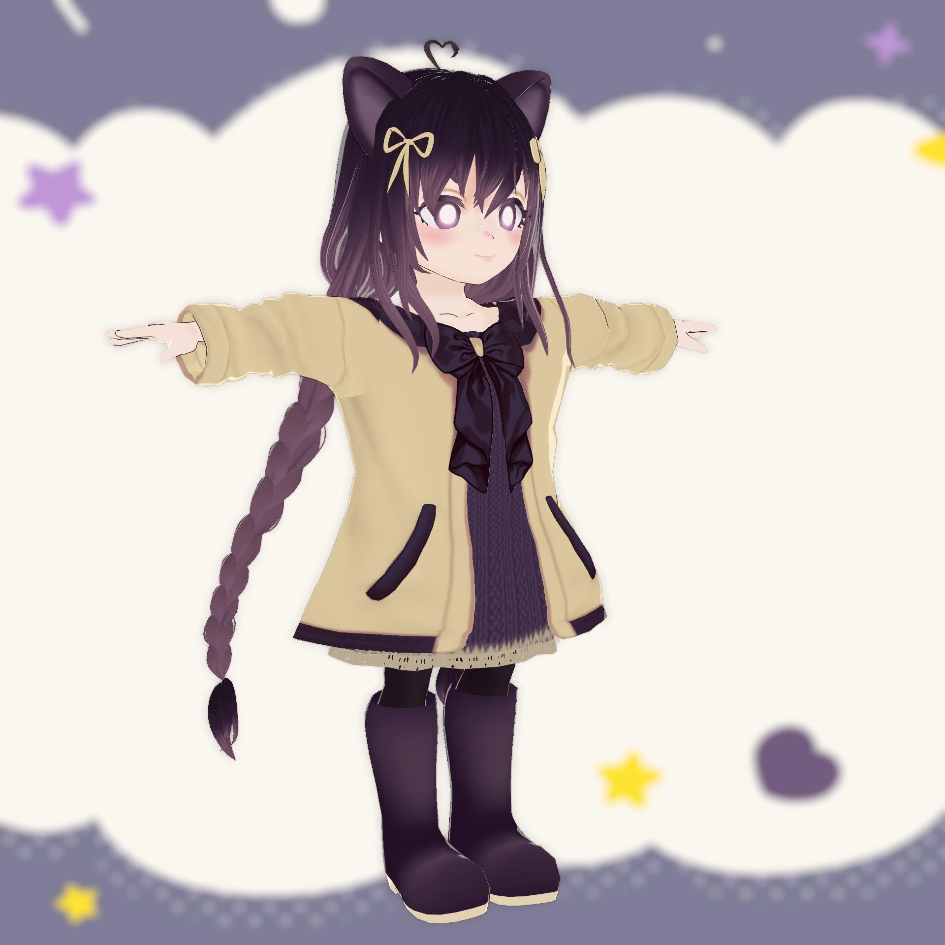 Chibicat Alternate Color | 3D Vtuber Model (pre-made & Ready to Use ...