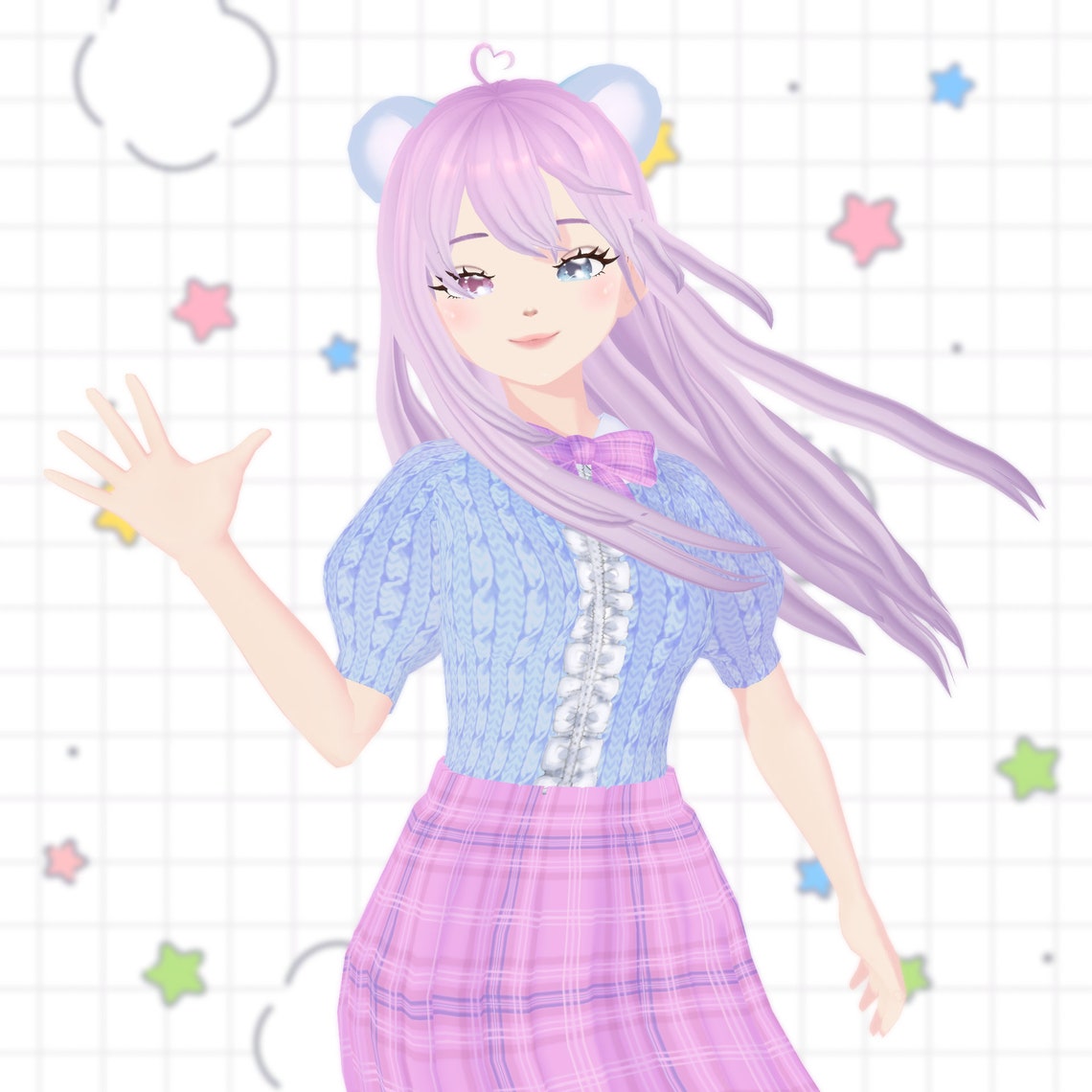 Cute Vtuber Model 3D Vtuber Model pre-made & (Download Now) - Etsy