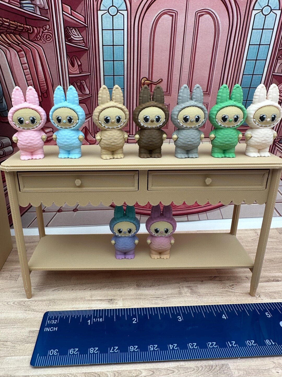 Mini Labubu inspired miniature for Displays – 3D Printed in PLA ...