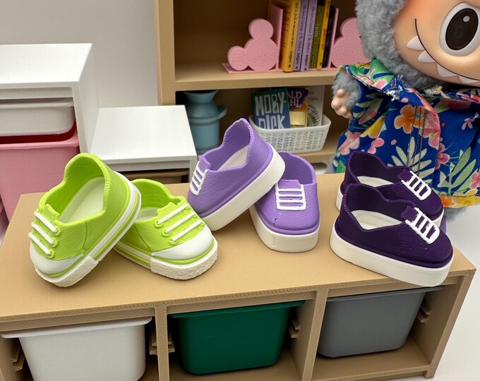 Labubu Sized 3D Printed Shoes. Will Fit 6.7” Dolls. Stock or Custom ...
