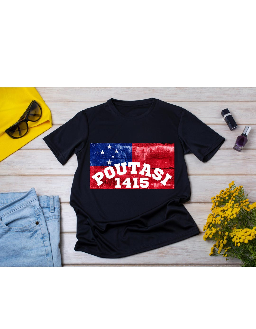 Poutasi Samoan Village & Post Code. Unisex Tee, Comfy Cotton Tshirt ...