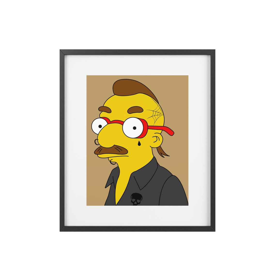 Framed Tattoo Simpsons Character Poster Unique and Stylish Art for Your ...