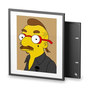 Framed Tattoo Simpsons Character Poster Unique and Stylish Art for Your ...