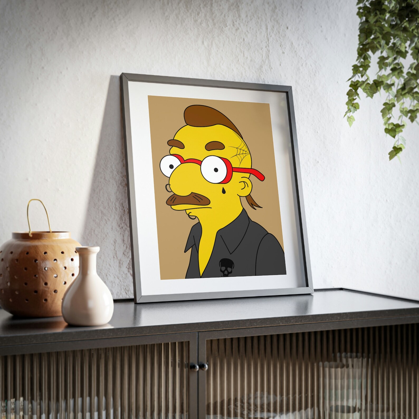 Framed Tattoo Simpsons Character Poster Unique and Stylish Art for Your ...