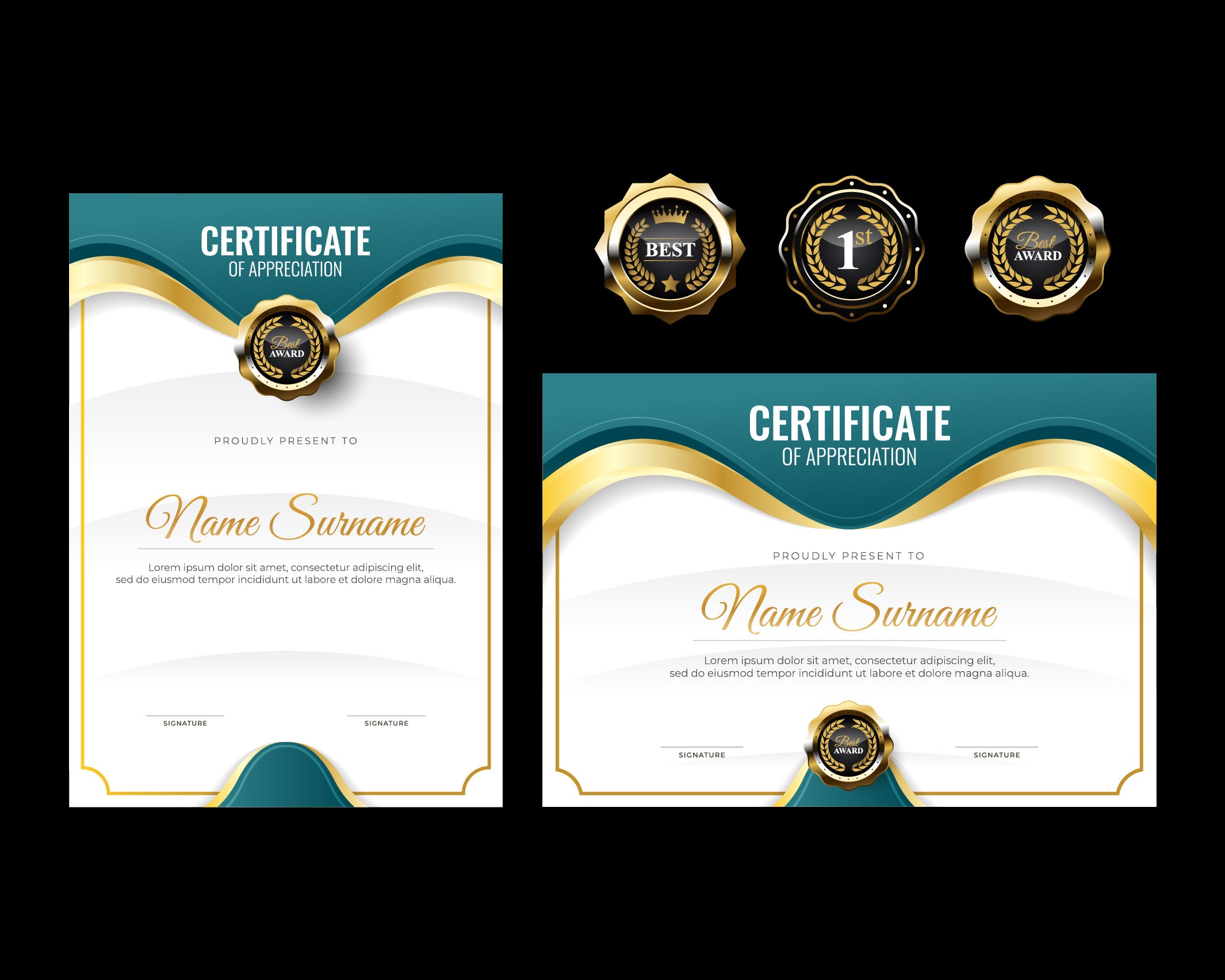 Certificate, Cert, Certificate of Completion, Certificate Template ...