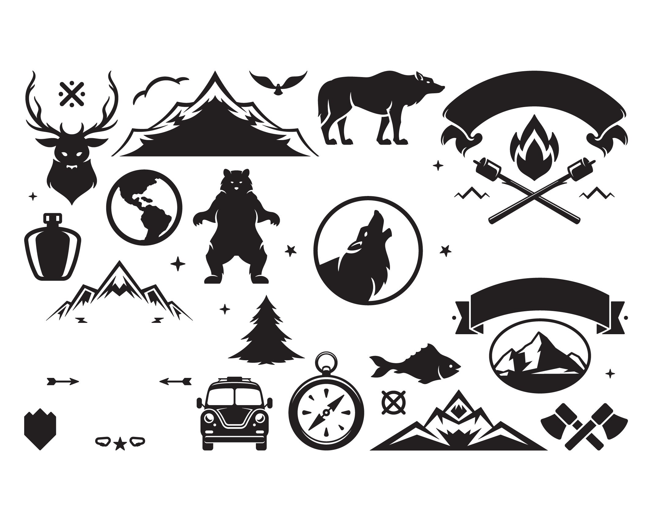 Camp SVG, Camper PNG, Nature, Hiking, Tenting SVG, Camp Fire, Travel ...