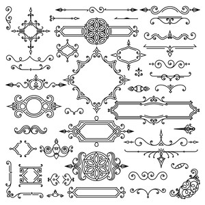 Decorative Lines, Decorative Lines SVG, Lines EPS, Lines SVG, Banner ...