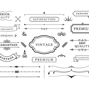 Decorative Lines, Decorative Lines SVG, Lines EPS, Lines SVG, Banner ...