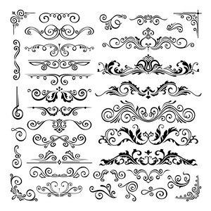 Decorative Lines, Decorative Lines SVG, Lines EPS, Lines SVG, Banner ...