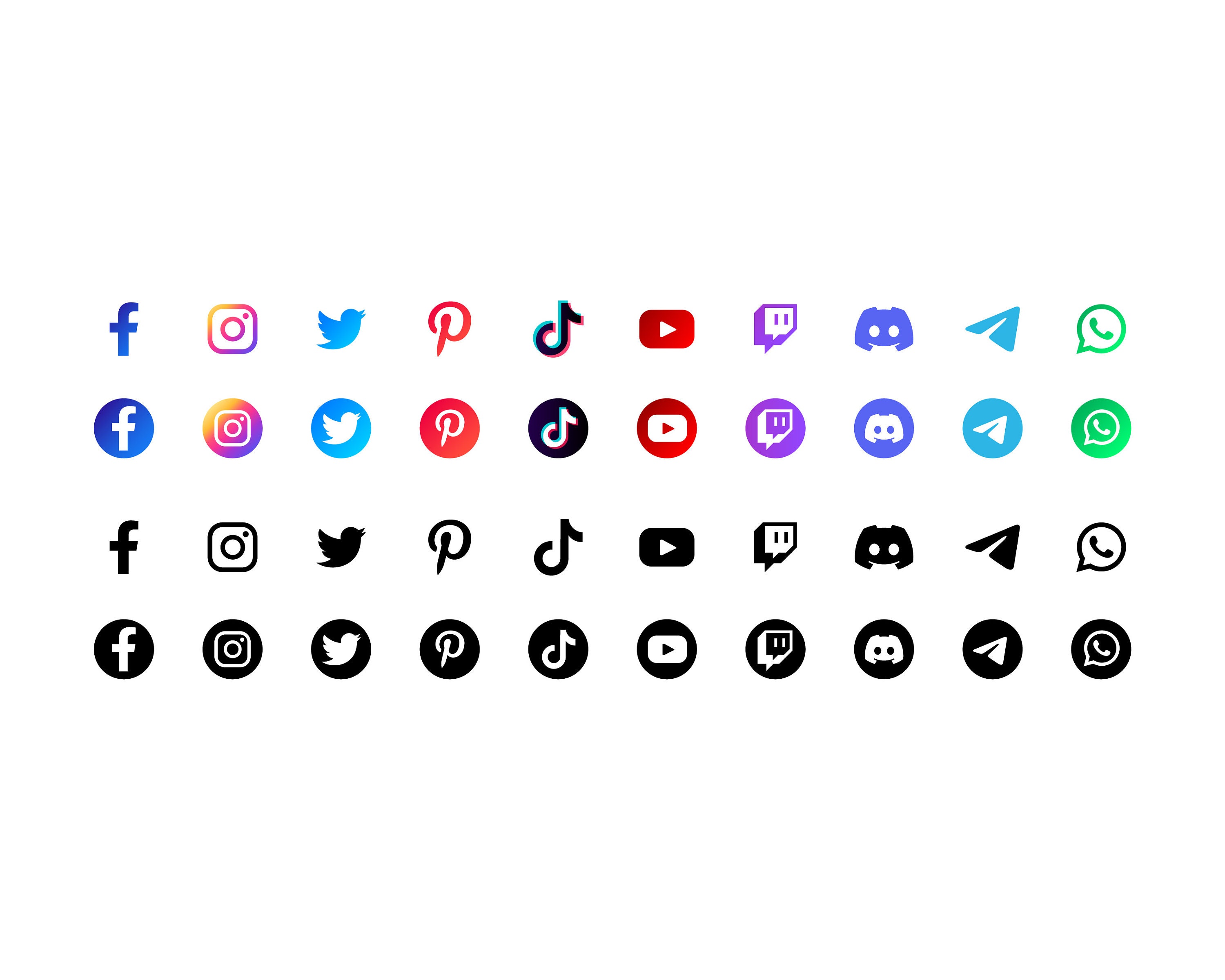Social Media SVG, Social Media Icons , Social Media Icons Vector ...