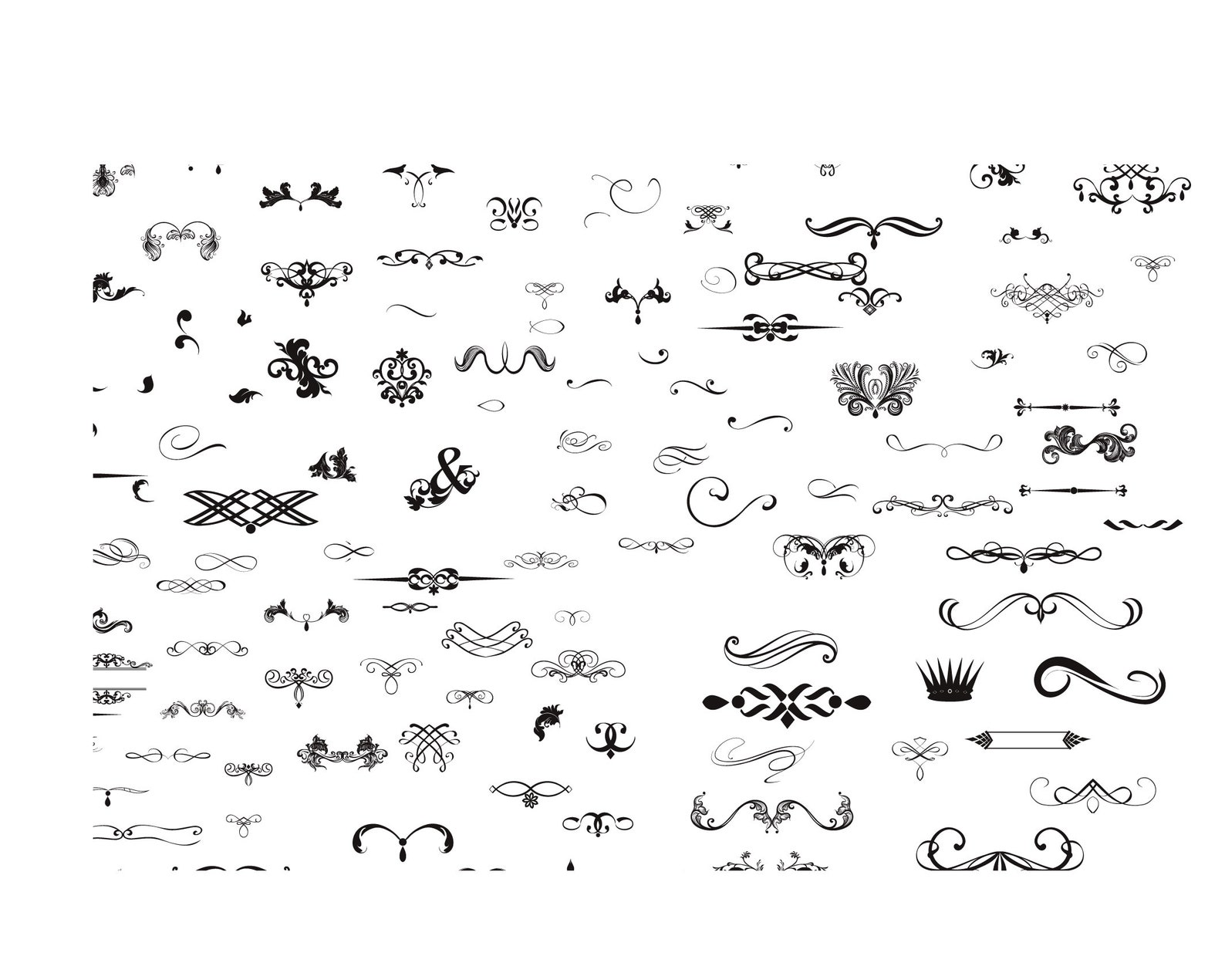 Decorative Lines, Decorative Lines SVG, Lines EPS, Lines SVG, Banner ...