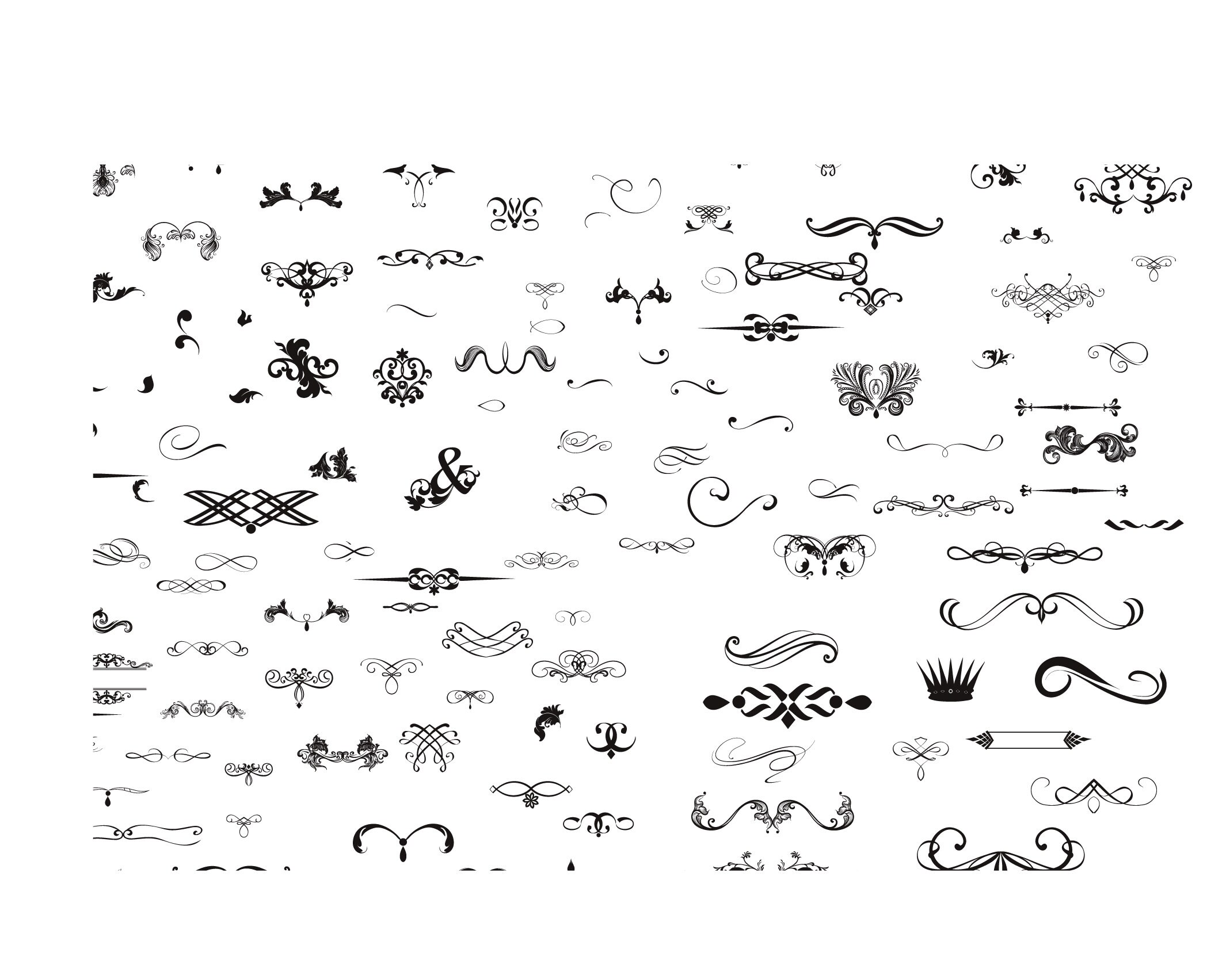 Decorative Lines, Decorative Lines SVG, Lines EPS, Lines SVG, Banner ...