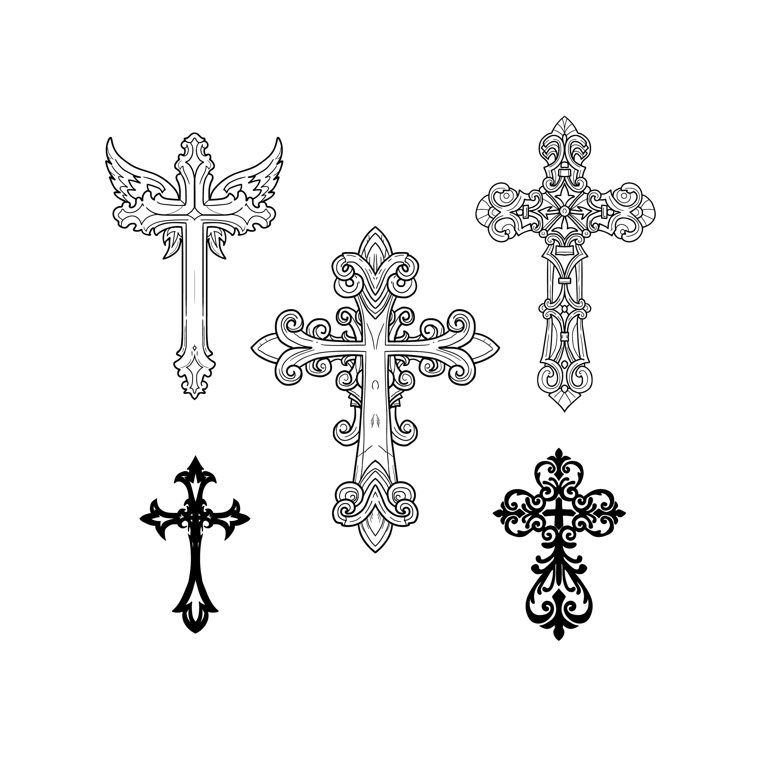 Crucifix Svg Crucifix Crucifix Vector Crucifix Design - Etsy