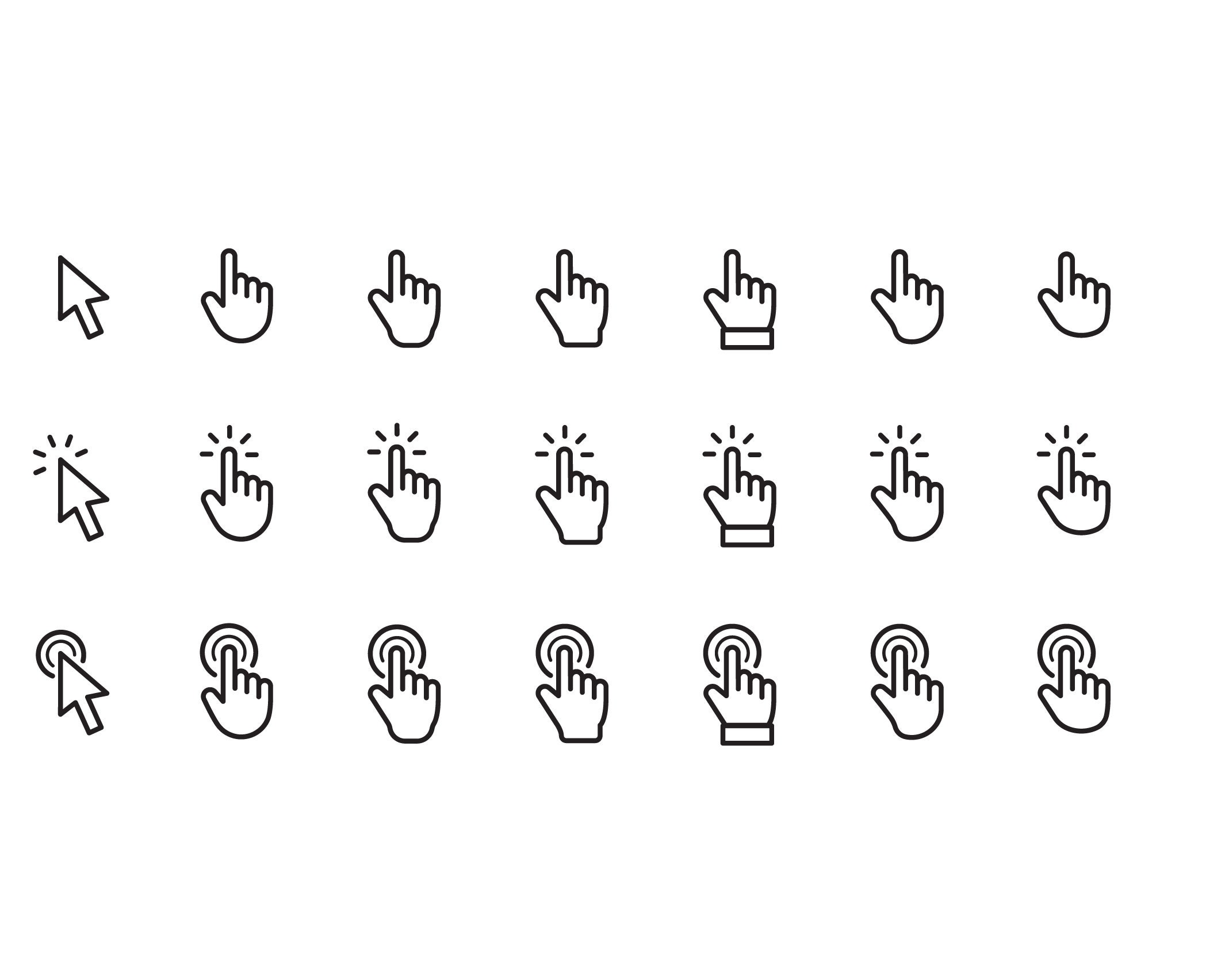 Pointer, Click Icon, Web Clicks, Pointer Cursor, Computer Application Interface, Cursors ...