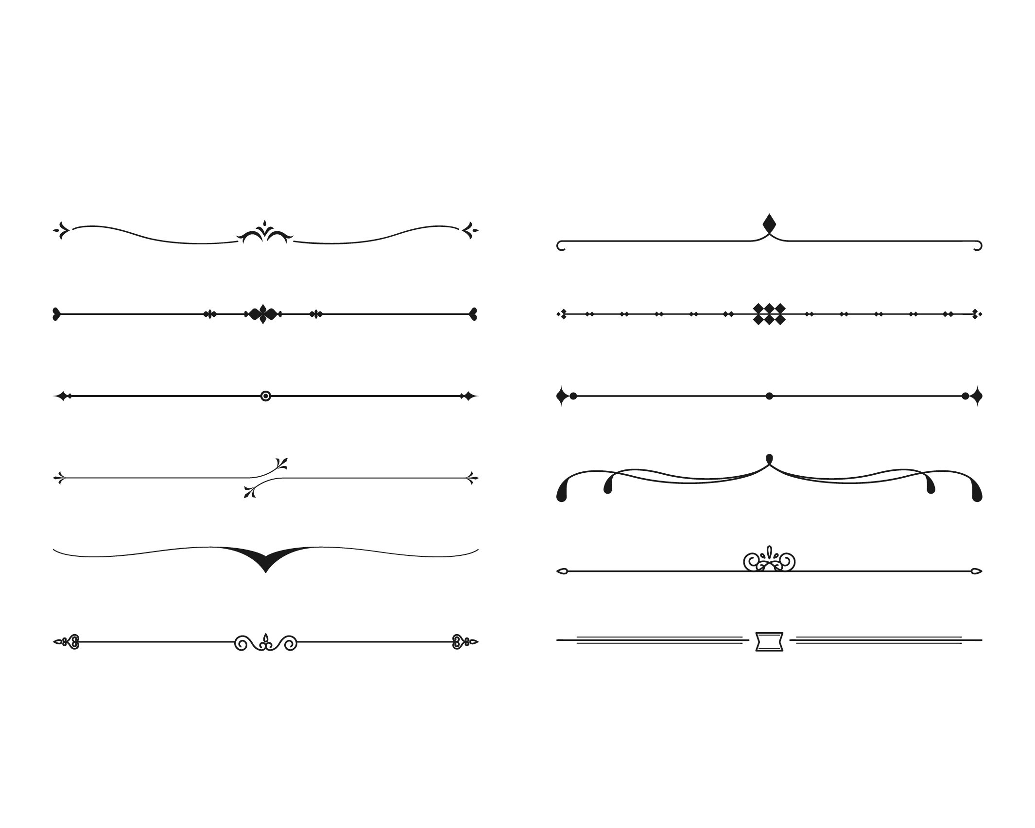 Decorative Lines, Decorative Lines SVG, Lines EPS, Lines SVG, Banner ...