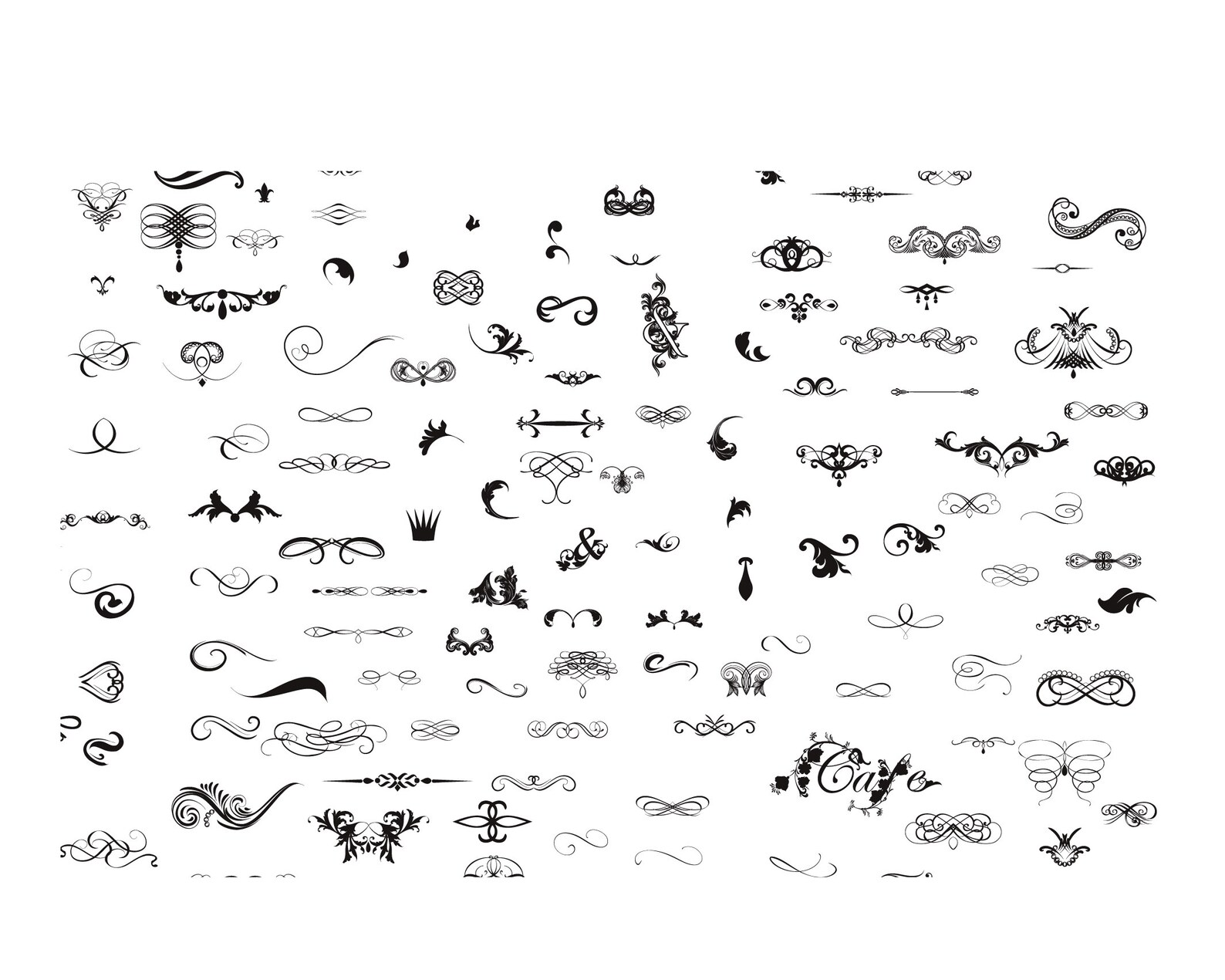 Decorative Lines, Decorative Lines SVG, Lines EPS, Lines SVG, Banner ...