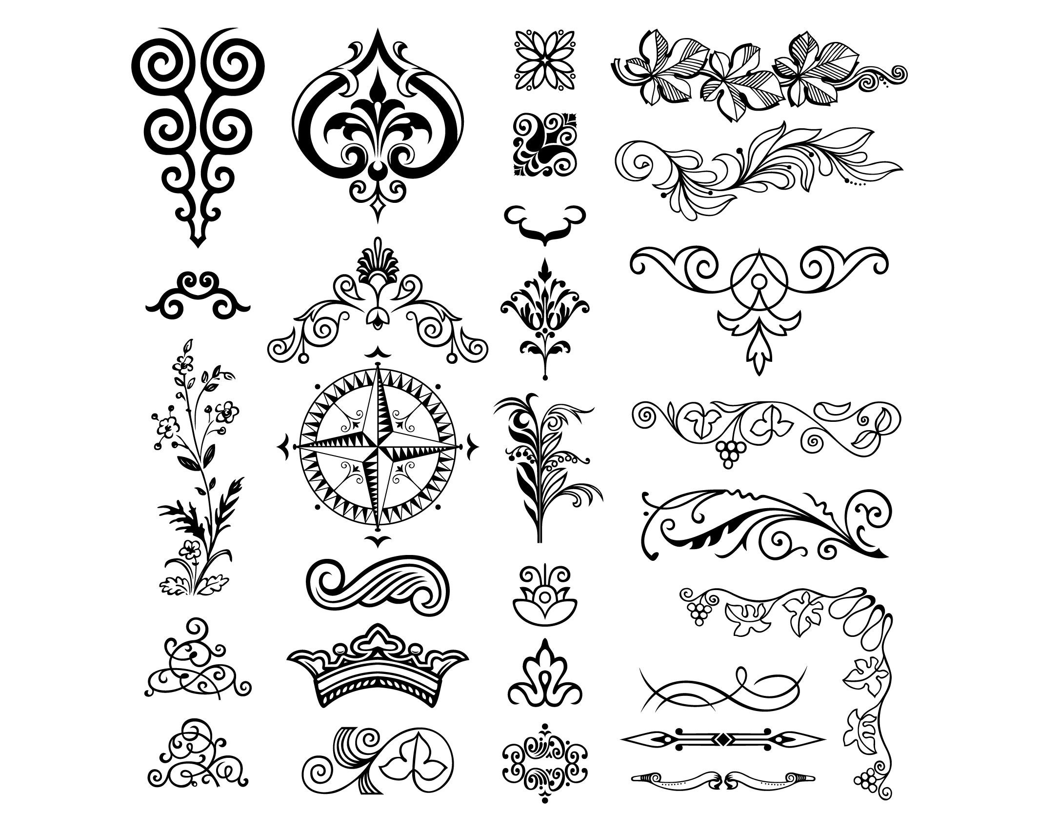 Decorative Lines, Decorative Lines SVG, Lines EPS, Lines SVG, Banner ...