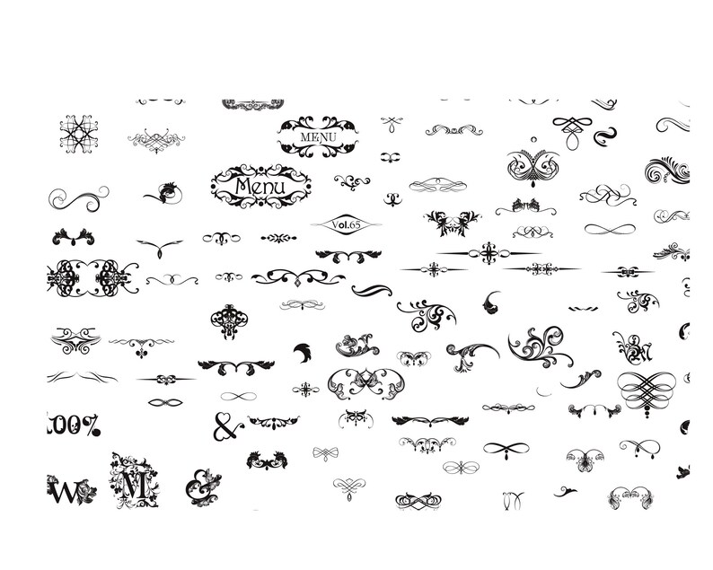 Decorative Lines, Decorative Lines SVG, Lines EPS, Lines SVG, Banner ...