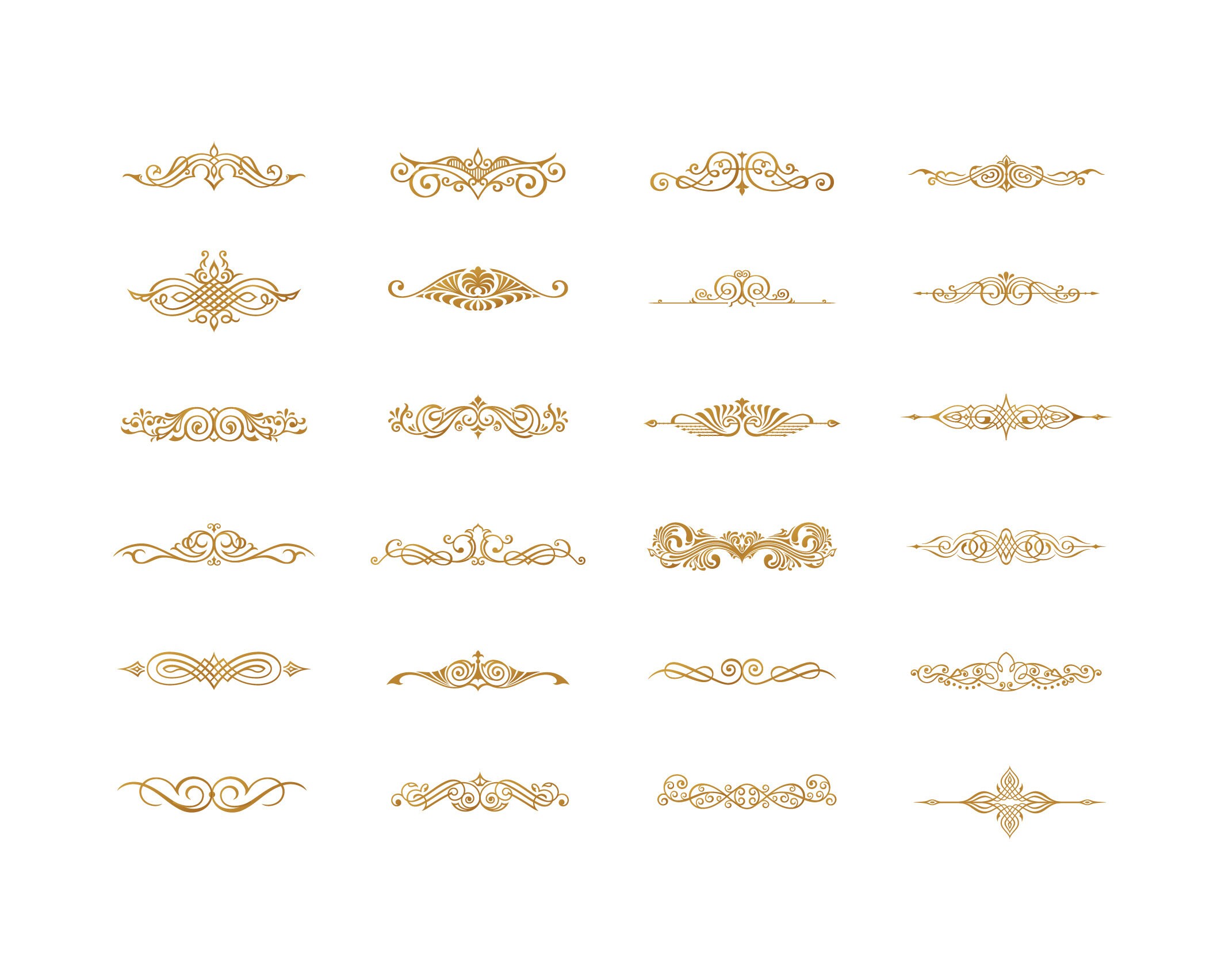 Decorative Lines SVG, Lines EPS, Banner Collection, Pattern, Line ...