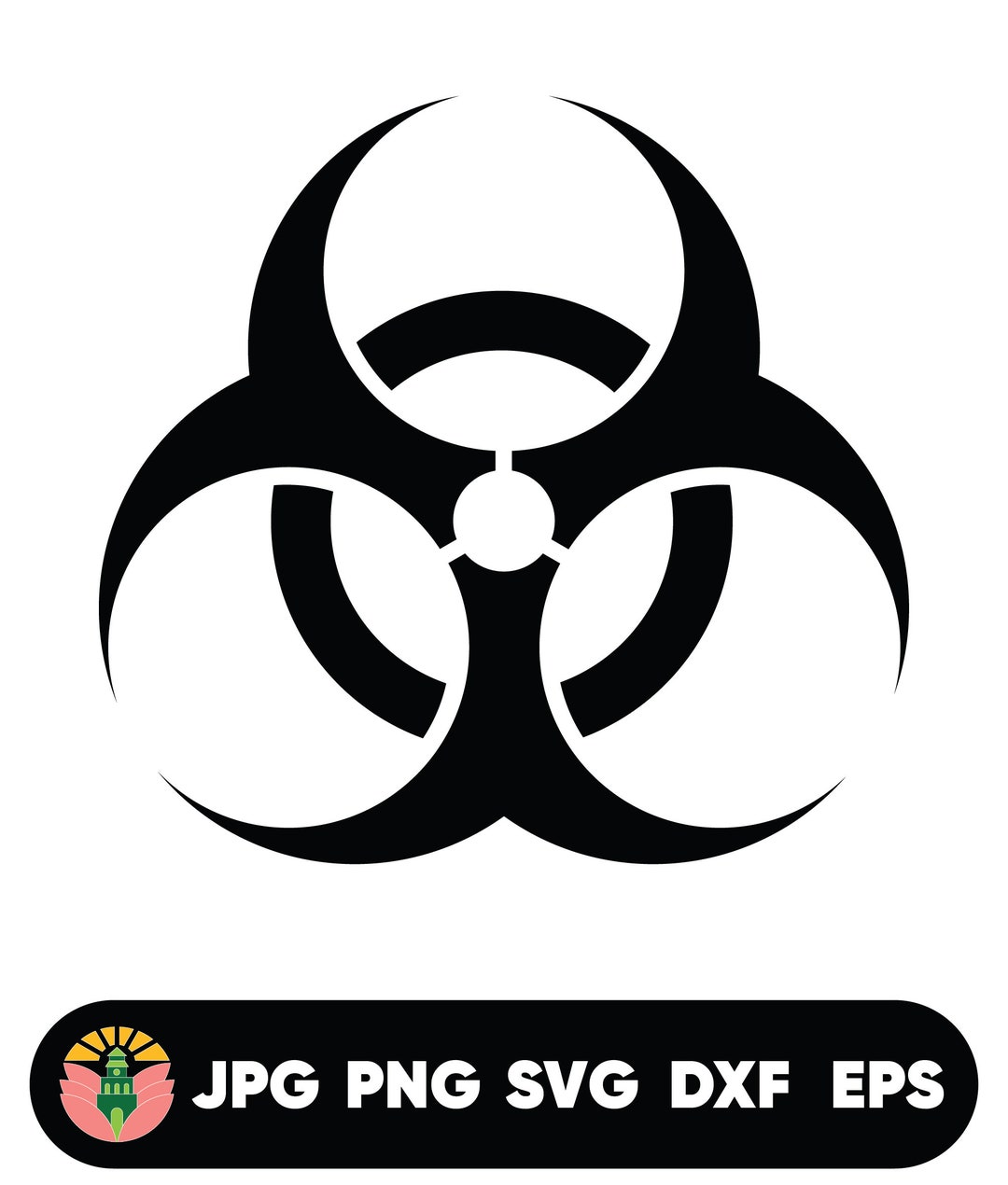 Toxic Warning Symbol Biohazard SVG, Warning SVG - Etsy