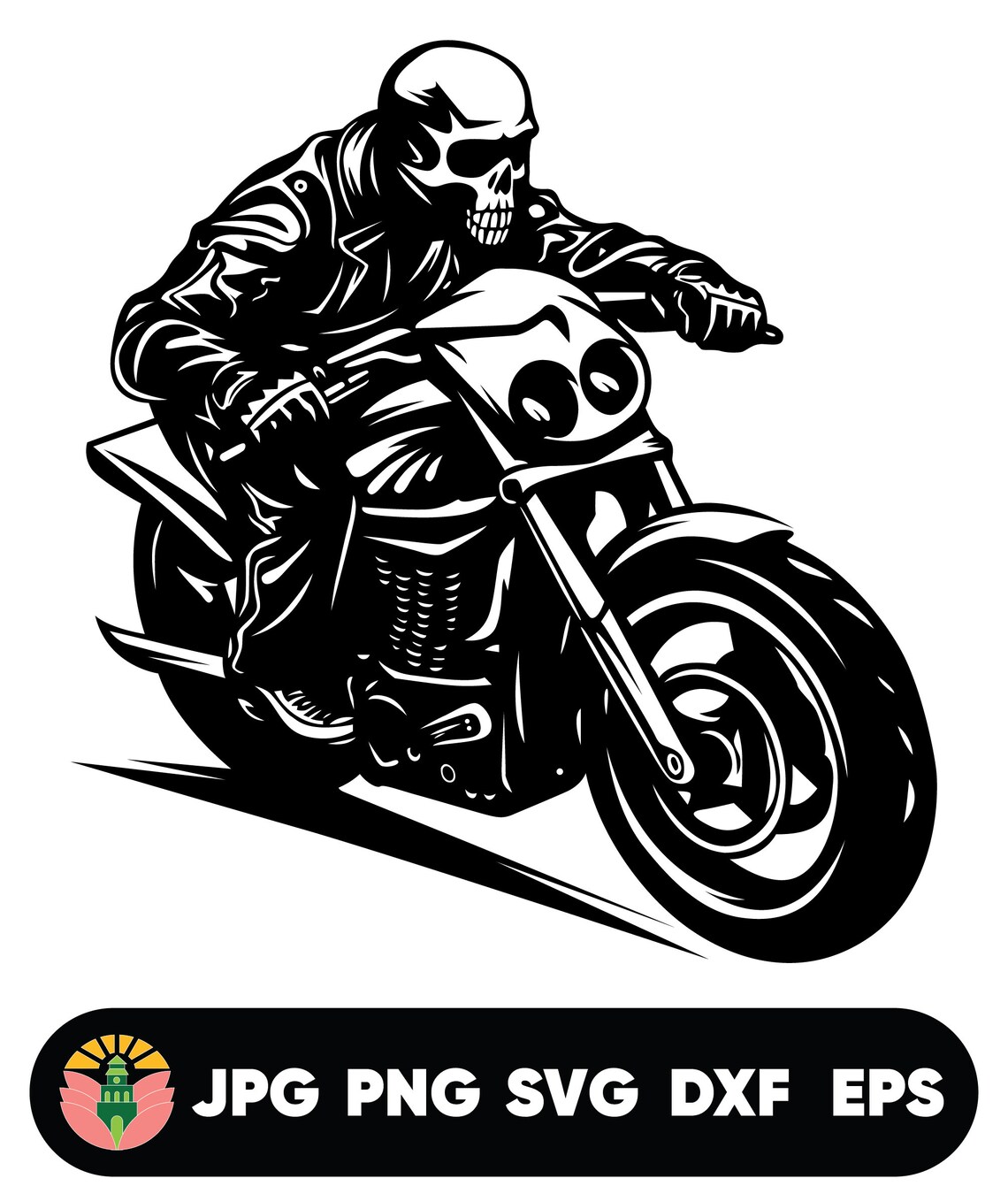 Skeleton Biker Svg, Skeleton Svg, Biker Svg, Biker Clipart, Motorcycle ...