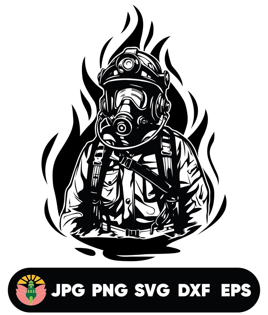 Firefighter Svg, Firefighter Clipart, Fireman Svg, First Responder Svg ...