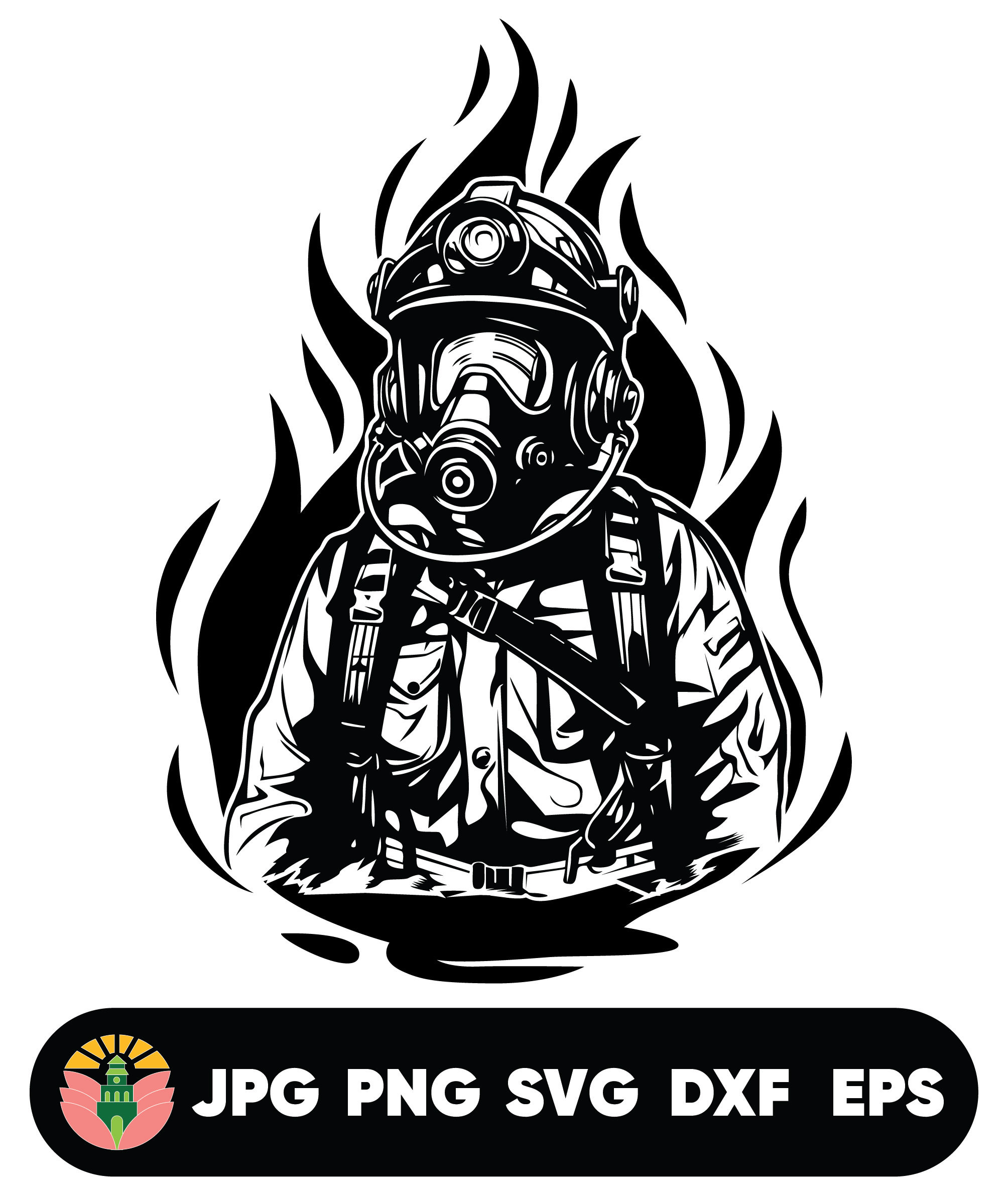 Firefighter Svg, Firefighter Clipart, Fireman Svg, First Responder Svg ...