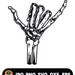 Skeleton Hand Hang Loose SVG, Skeleton Hand Silhouette, Skeleton Rock ...
