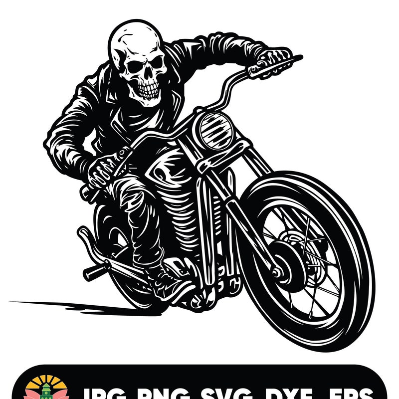 Skeleton Biker - Etsy