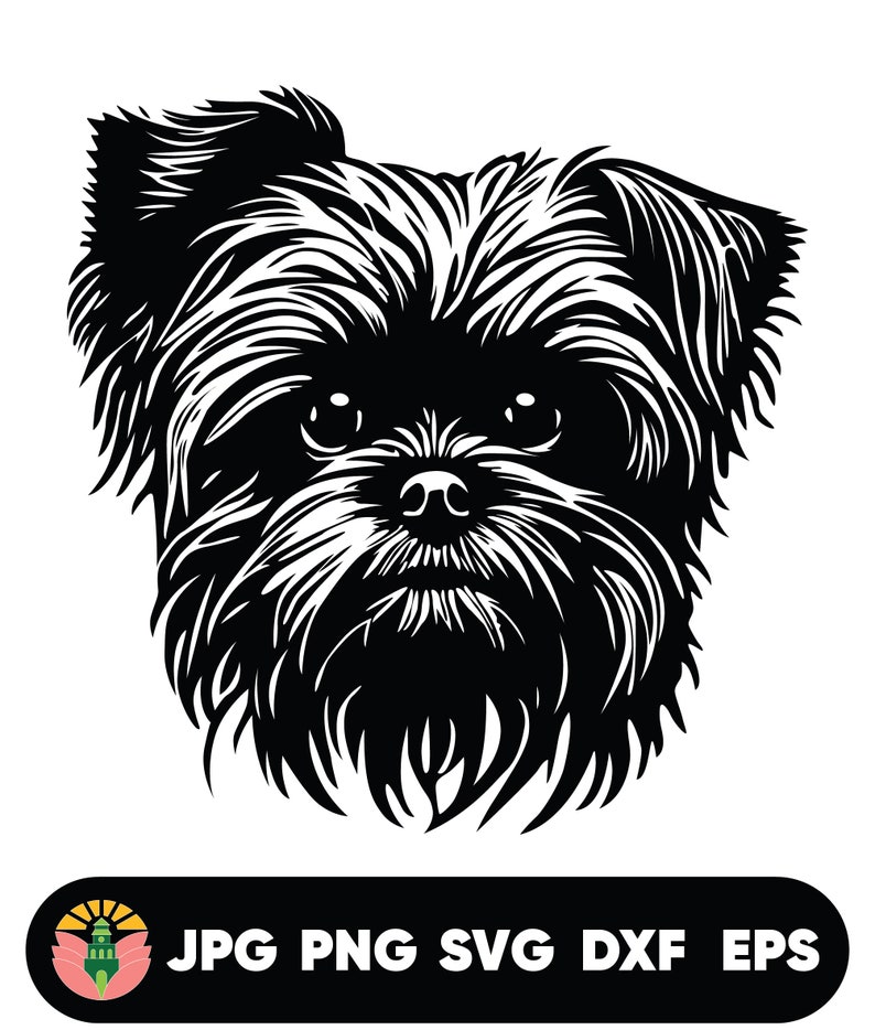Yorkshire Dog Svg, Yorkshire Terrier SVG, Yorkie Face Clipart, File Svg ...