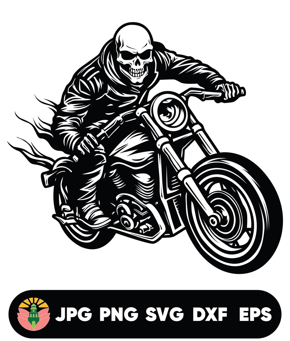 Skeleton Biker Svg, Skeleton Svg, Biker Svg, Biker Clipart, Motorcycle ...
