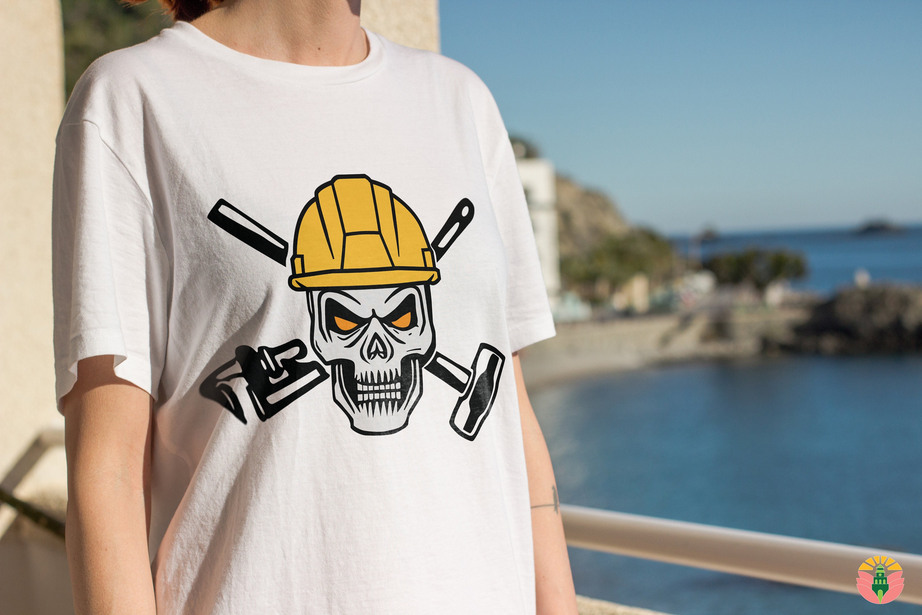 Skull With Hard Hat Svg, Construction Svg , Engineer Svg , Construction ...