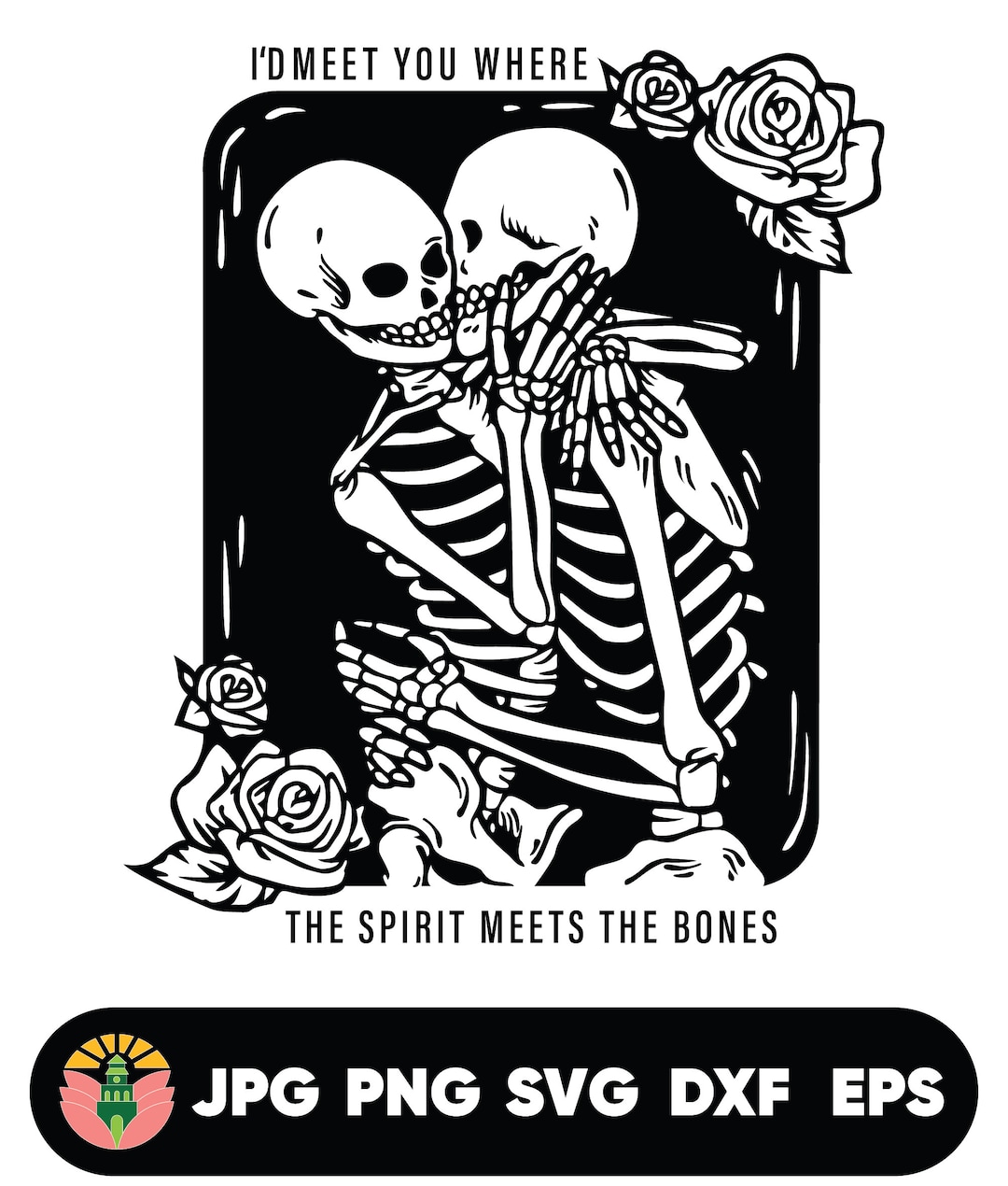 Skull Lovers Svg, Skull Svg, Dead Skeleton Love Svg, Gothic Svg, Skull ...
