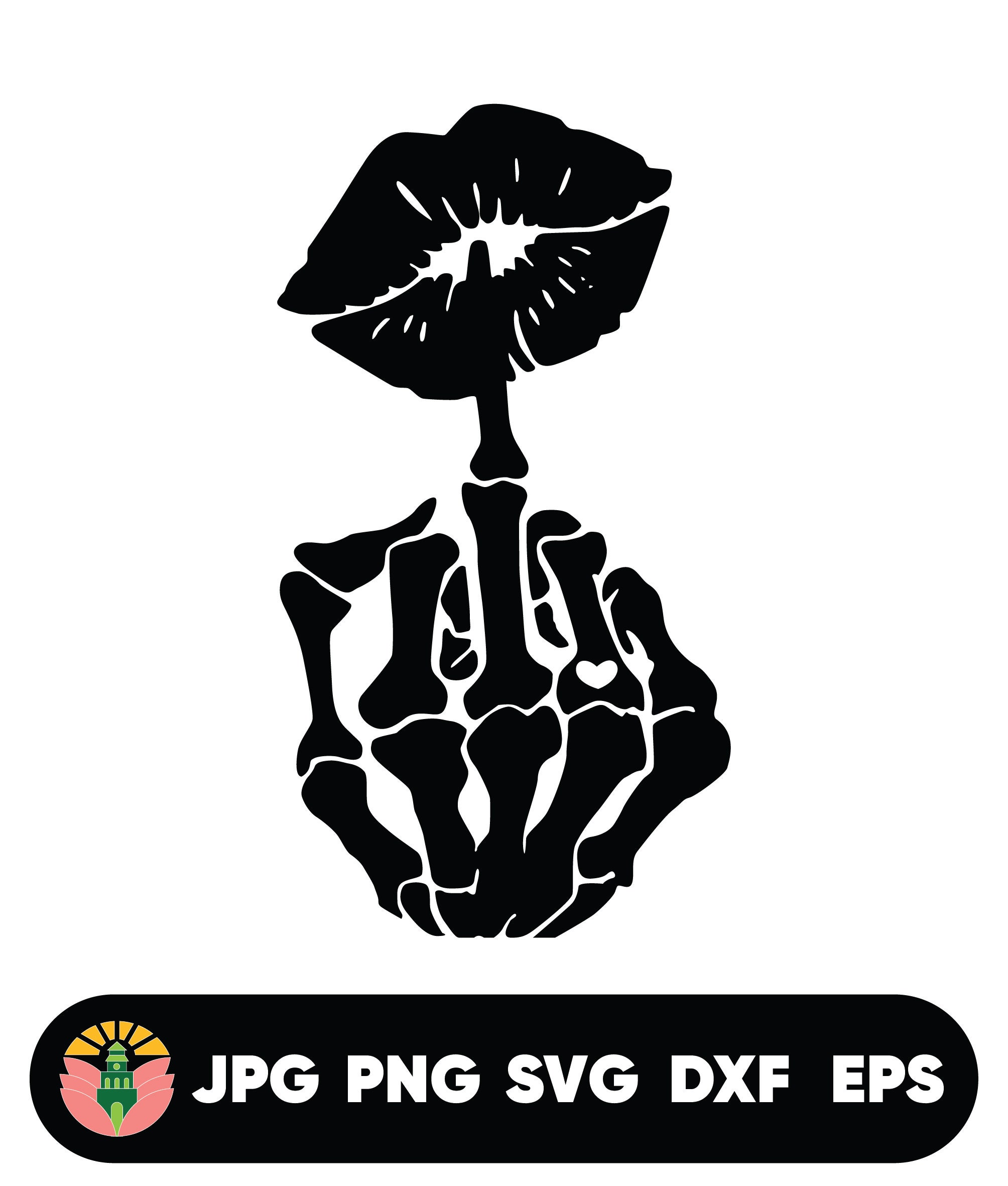 Middle Finger Skeleton SVG Download | Download Digital File File Svg - Etsy