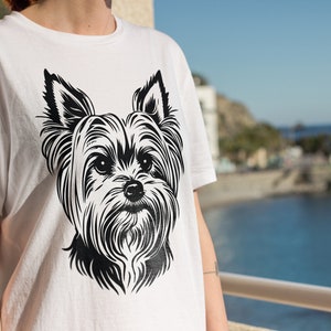 Yorkie Face SVG: Yorkshire Terrier Clipart (PNG, SVG) - Etsy
