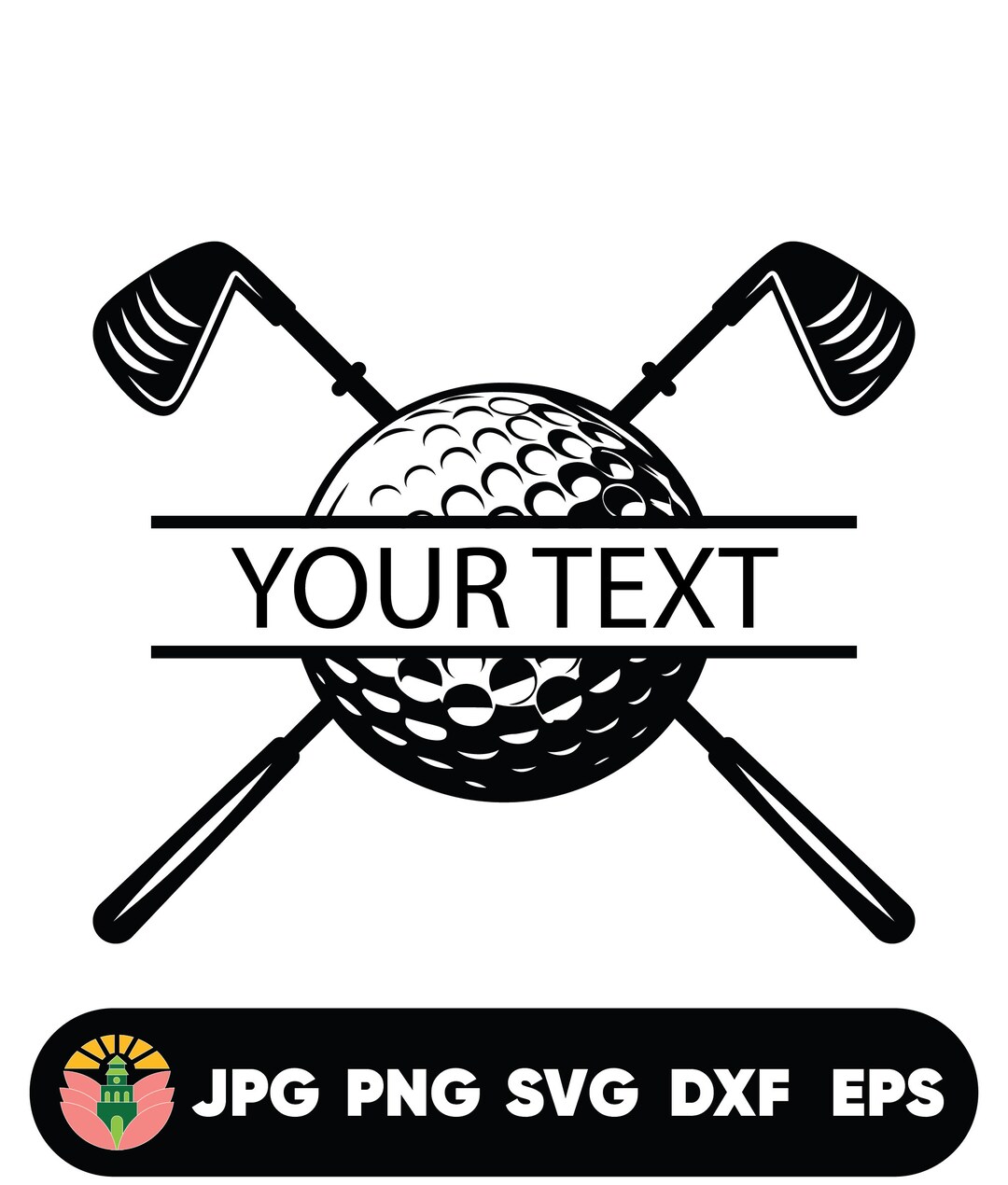 Golf Monogram SVG, Golf Split Frame Svg, Golfing Svg, Golfer Svg, Golf ...