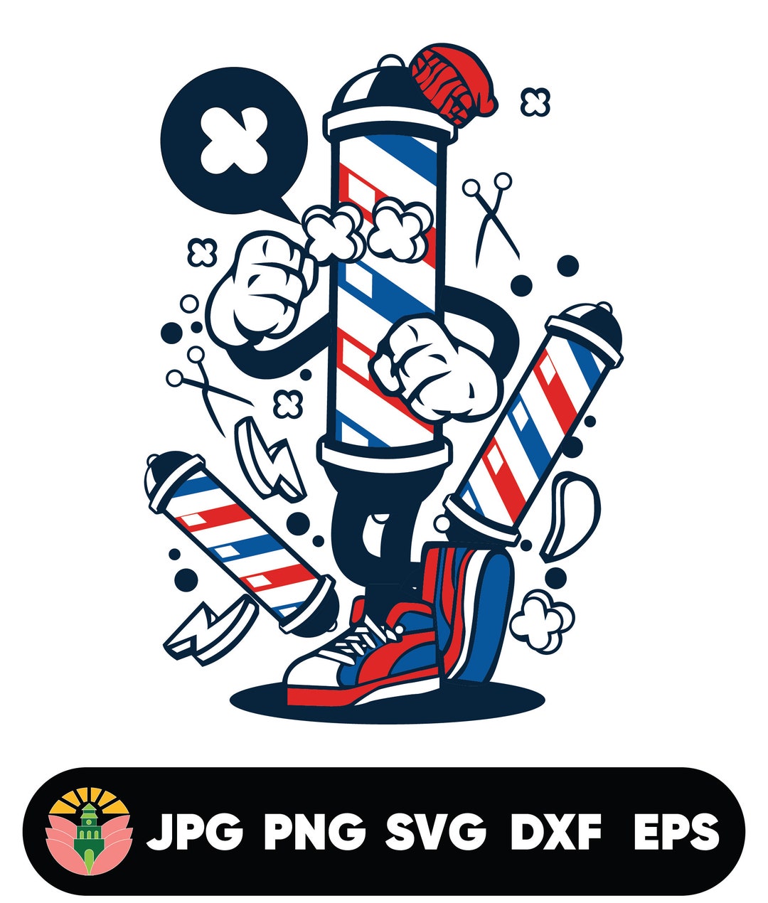 Barber Shop Svg File | Barber Shirt | Barber Barbershop Logo | Barber ...