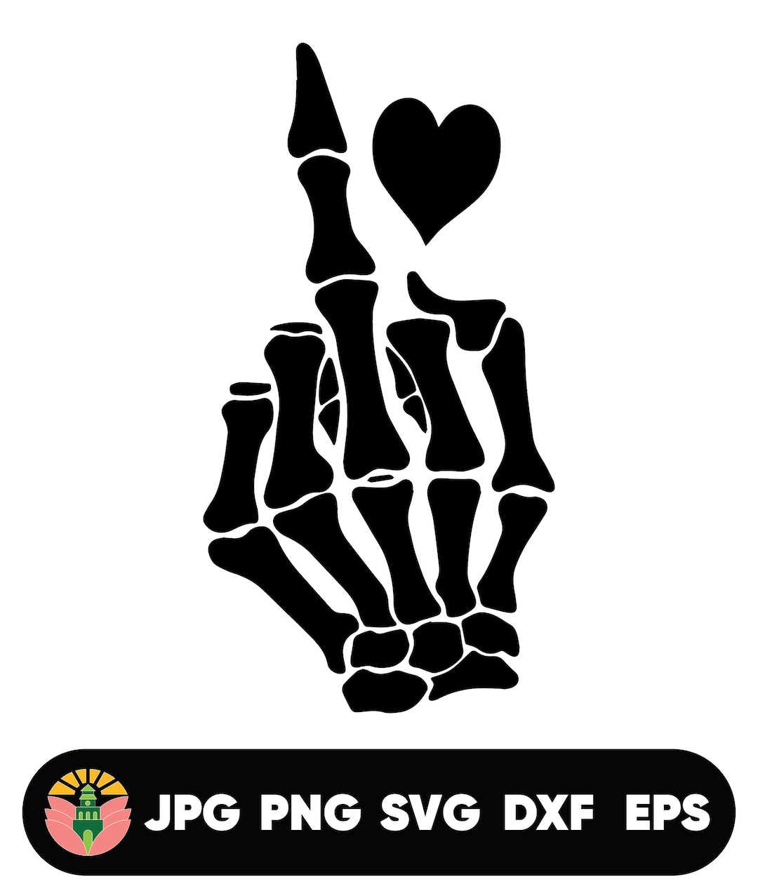 Middle Finger Skeleton SVG Download | Download Digital File File Svg - Etsy