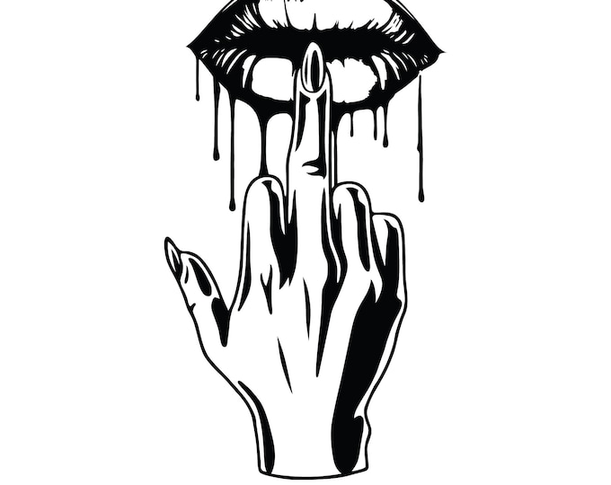 Middle Finger SVG, Finger Svg, Hand SVG, PNG, Cut File, Dxf, Svg File ...