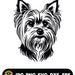 Yorkie Face SVG: Yorkshire Terrier Clipart (PNG, SVG) - Etsy